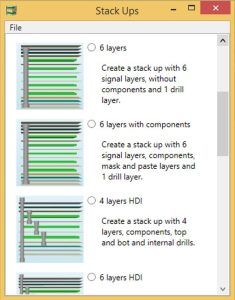 Stack Up Definition Tool – STS Development